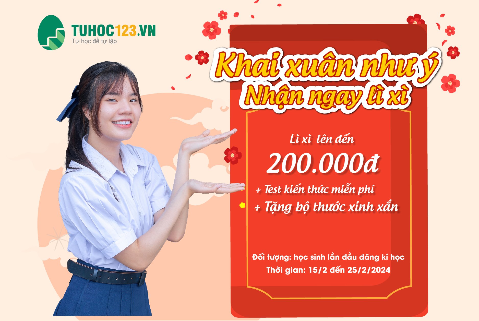 KHAI XUÂN NHƯ Ý - NHẬN NGAY LÌ XÌ - Tuhoc123